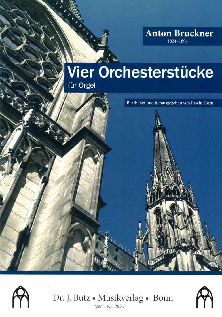 Orgelsolo Notenversand - Vier Orchesterstücke für Orgel - Bruckner